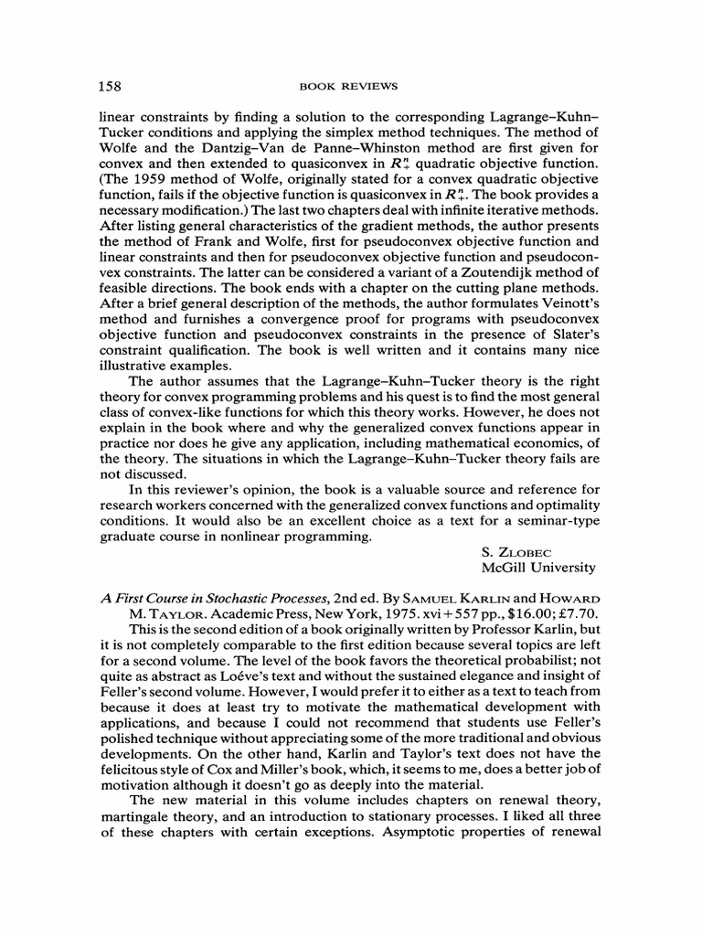 A First Course in Stochastic Processes, 2nd Review | PDF | Mathematical ...