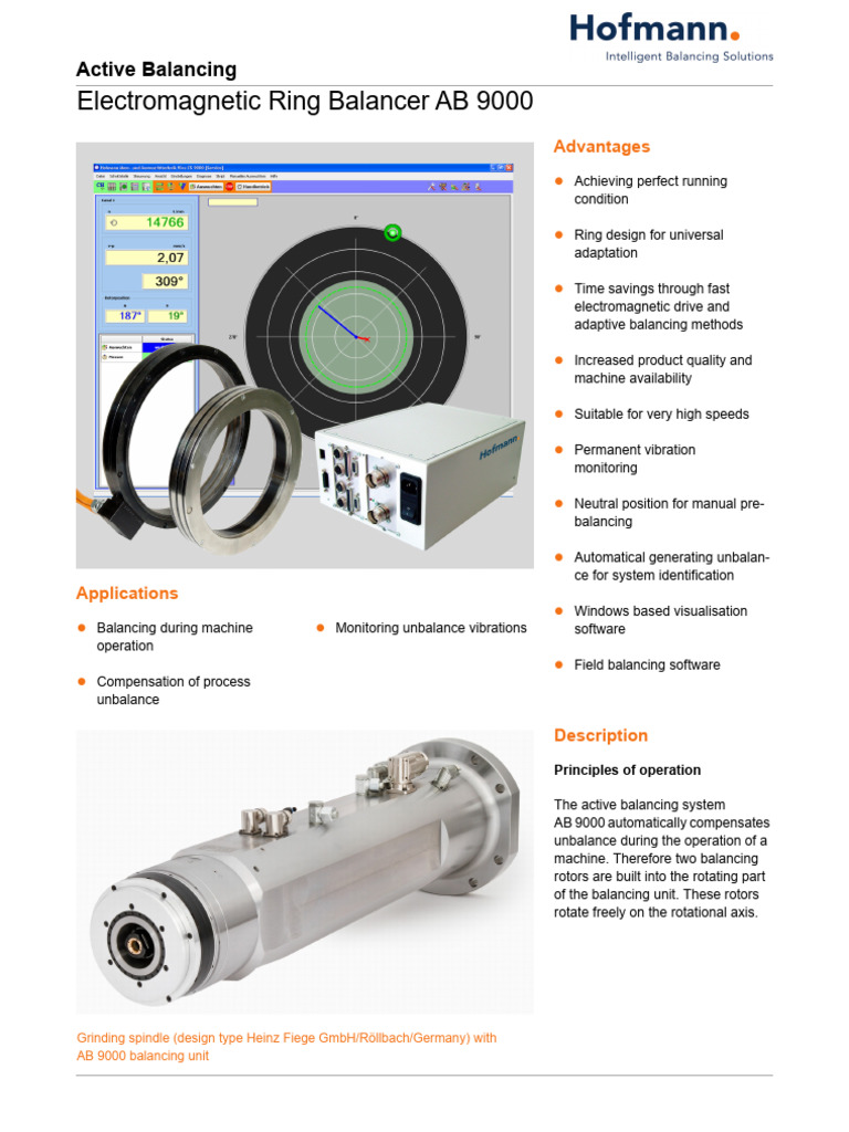 Active Balancing System AB 9000 | PDF | Mechanical Engineering ...