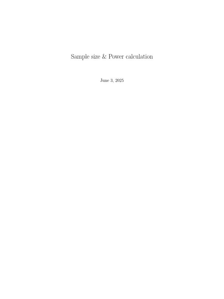 Sample Size Calculation - Lesson Plan | PDF | Sample Size Determination | Sampling (Statistics)