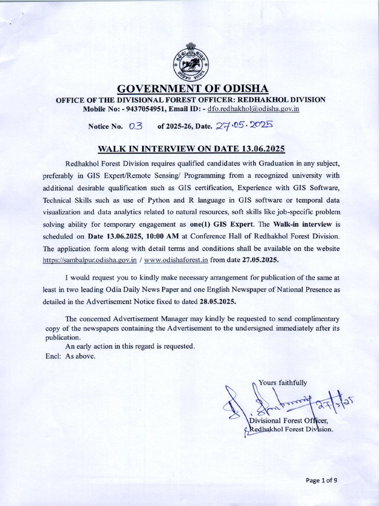 Walk-In Interview GIS Expert - 0001 | PDF