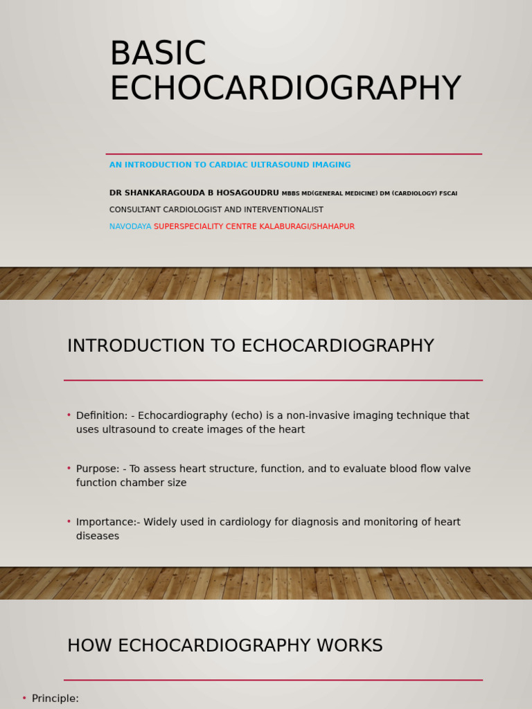 Basic Echocardiography | PDF | Echocardiography | Heart