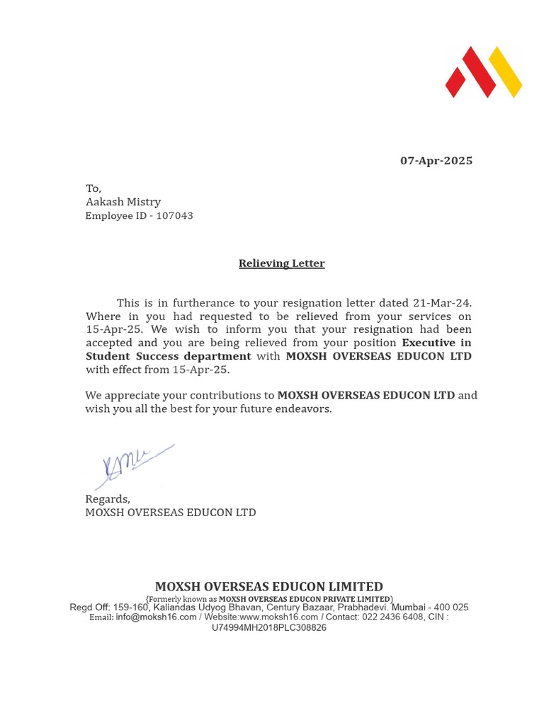 Aakash Mistry: Is Furtherance To 15-Apr You Had You Your From | PDF
