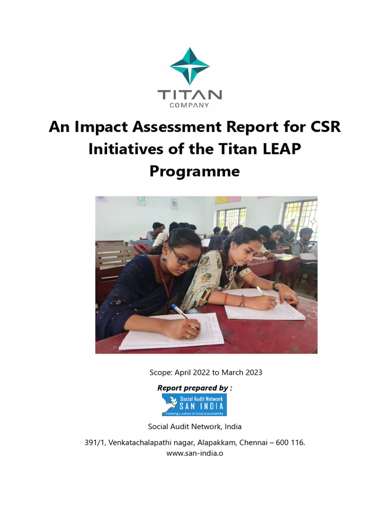02 Titan Leap Naandi Foundation Tamil Nadu 0 | PDF | Teachers | Empowerment