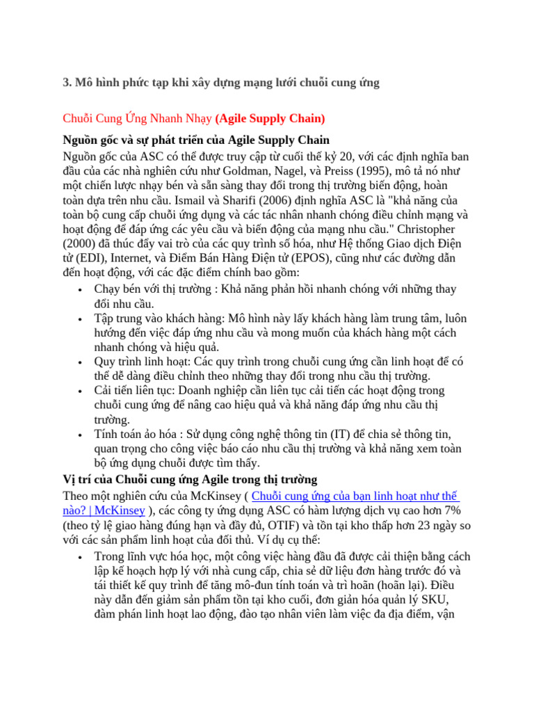 Mô Hình PH C T P Khi Xây D NG M NG Lư I Chu I Cung NG | PDF