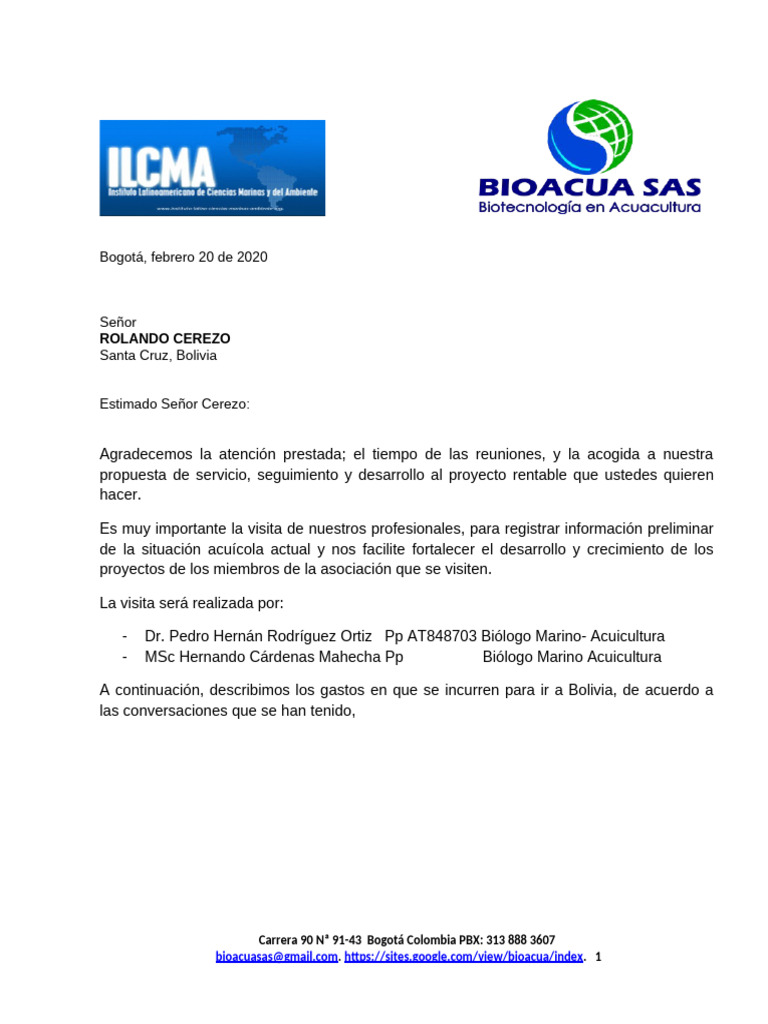 03 Corregida Carta Bolivia Rolando Cerezo | PDF