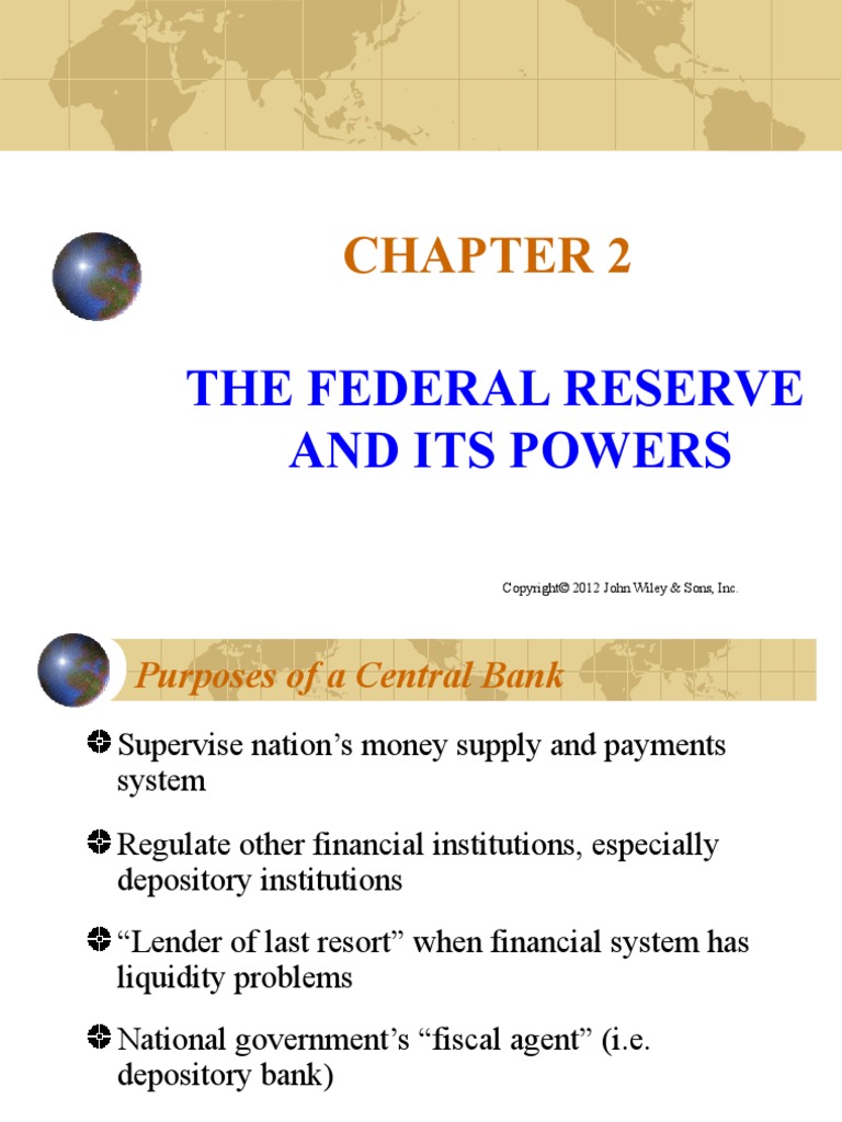 The Federal Reserve and Its Powers | PDF | Federal Reserve | Reserve ...
