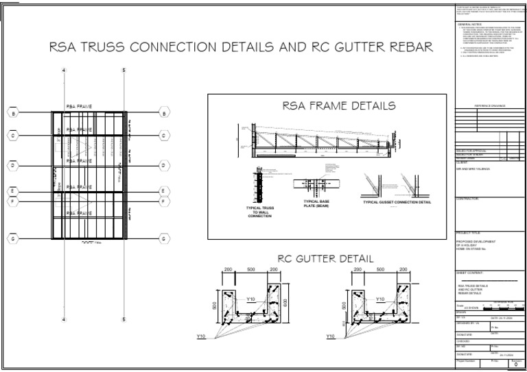 Holiday Home Presidential Suite Roof Truss Connection and RC Gutter ...