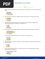 CSWIP 3.1 Model Question Paper | PDF | Welding | Construction