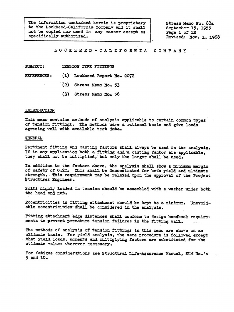 Lockheed Stress Memo 88a | PDF