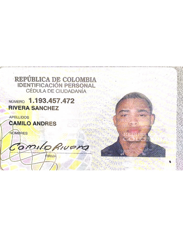 Cédula Camilo | PDF