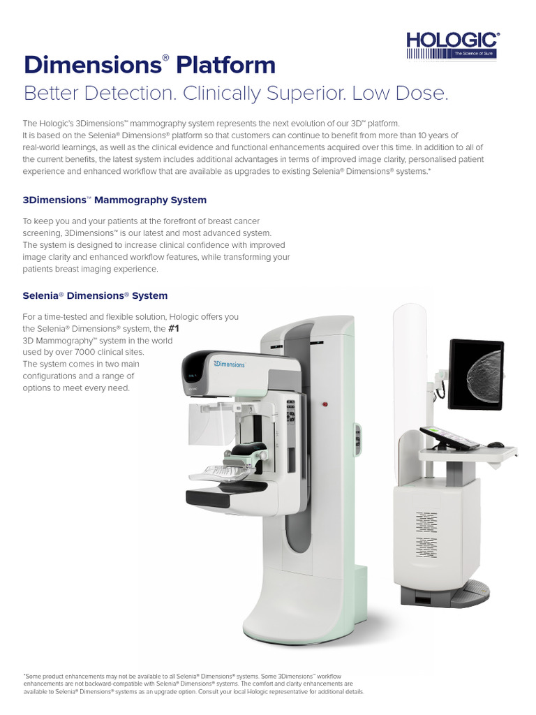 Dimensions® Platform Data Sheet CA EN | PDF | Mammography | Computer ...