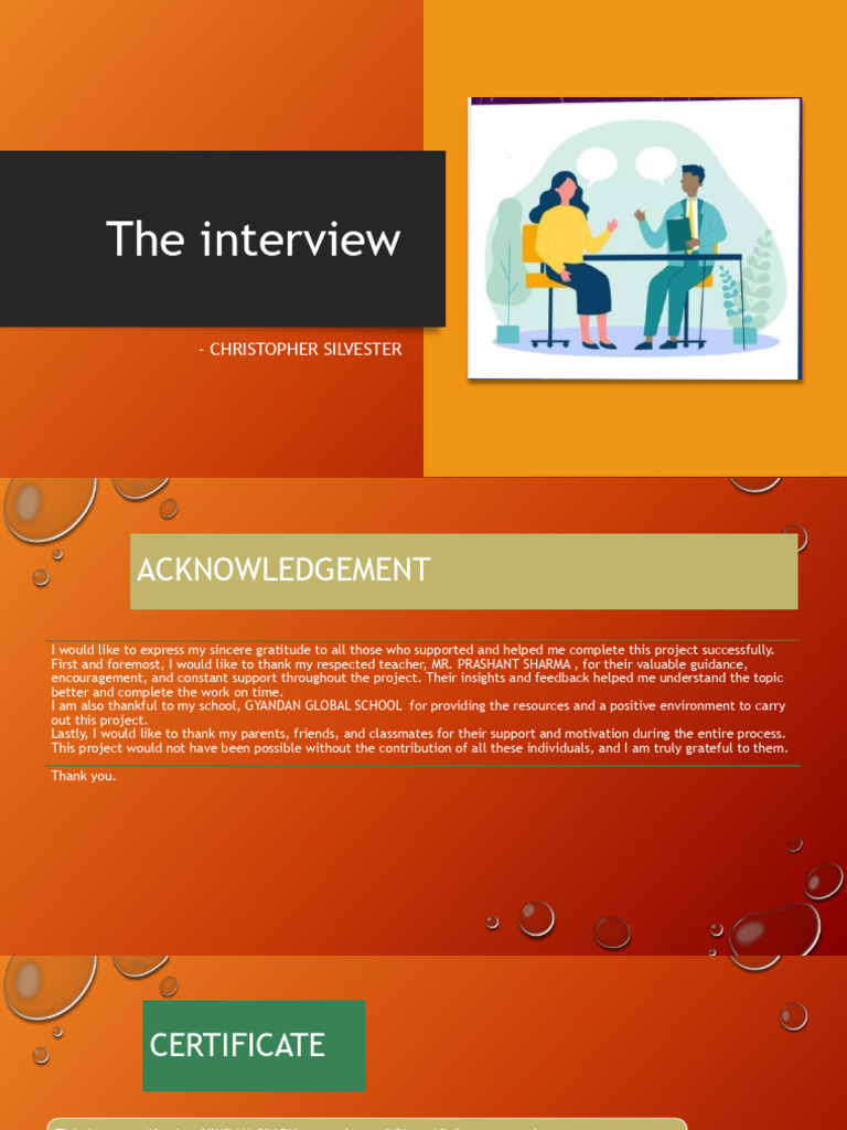 Understanding Interviews: Insights & Opinions | PDF | Interview | H. G ...