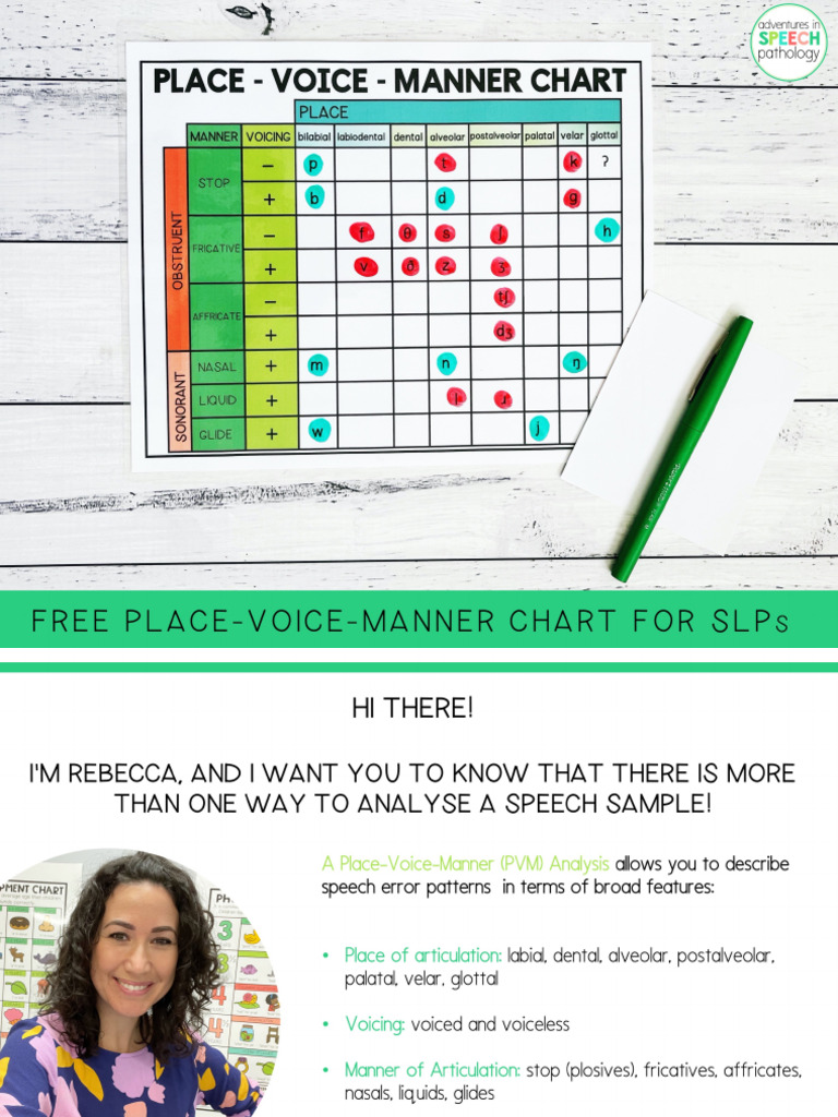 Place Voice Manner Chart AISP | PDF