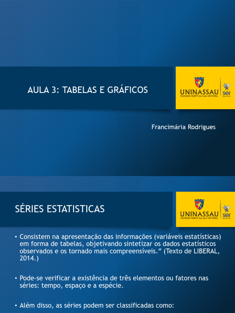 Aula 3 - Tabelas e Gr-Ficos | PDF | Histograma