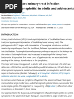 Acute Complicated Urinary Tract Infection (Including Pyelonephritis) in ...