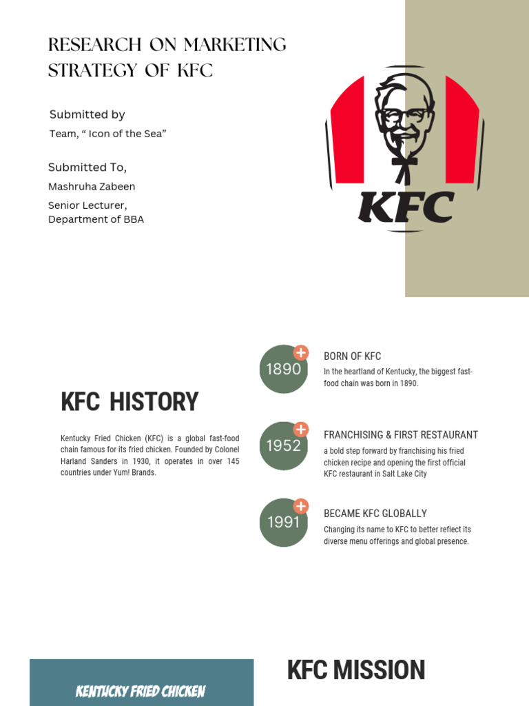 KFC Marketing Strategy Overview | PDF | Marketing