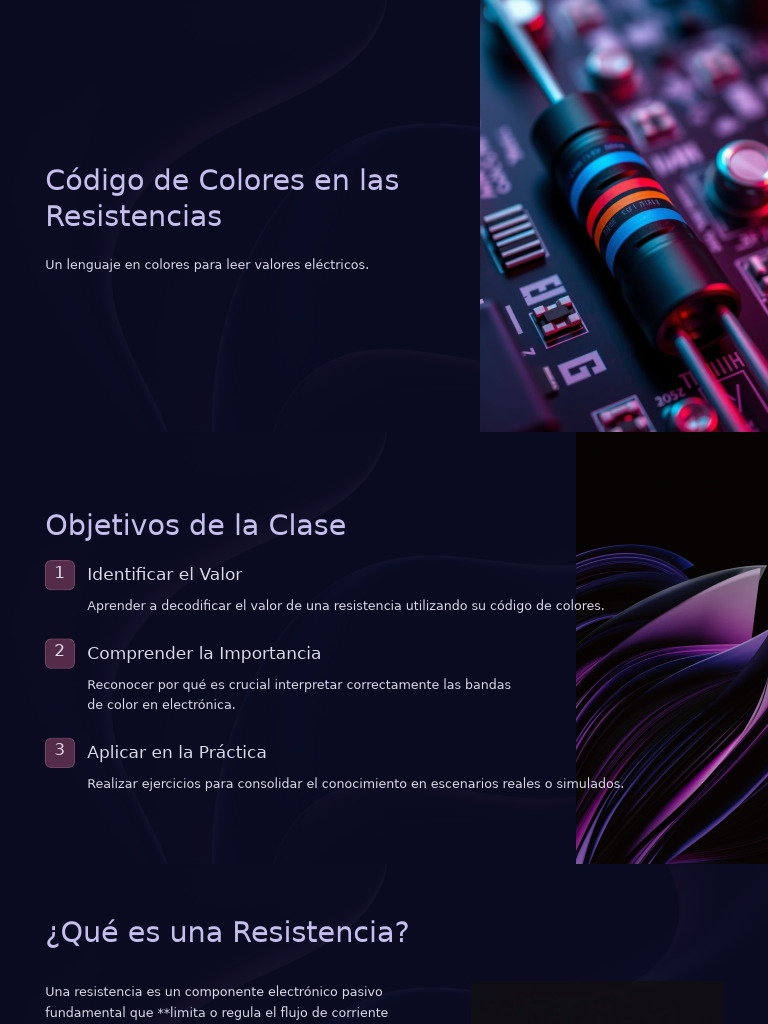 Codigo de Colores en Las Resistencias Material 5 | PDF | Resistor ...