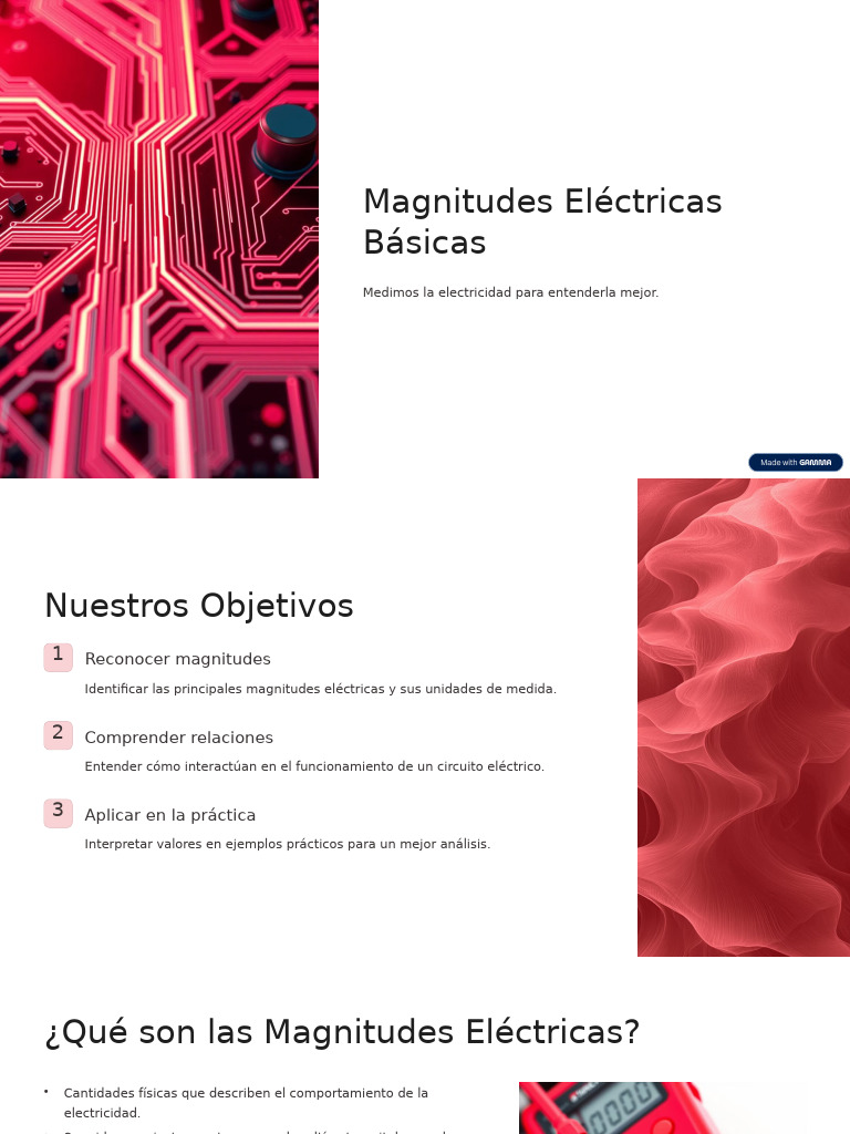 Magnitudes Electricas Basicas Material 3 | PDF | voltaje | Ingenieria ...