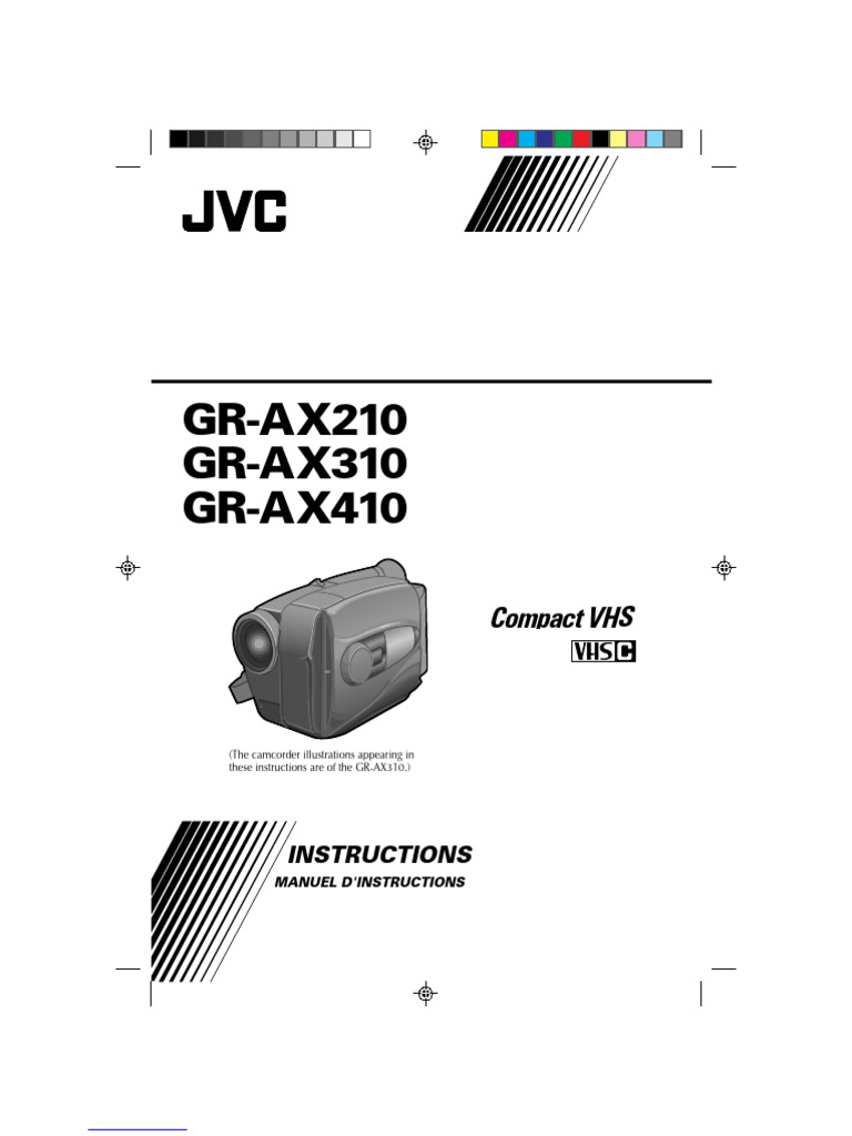 JVC GR-AX410 Manual | PDF | Electrical Connector | Electrical Components