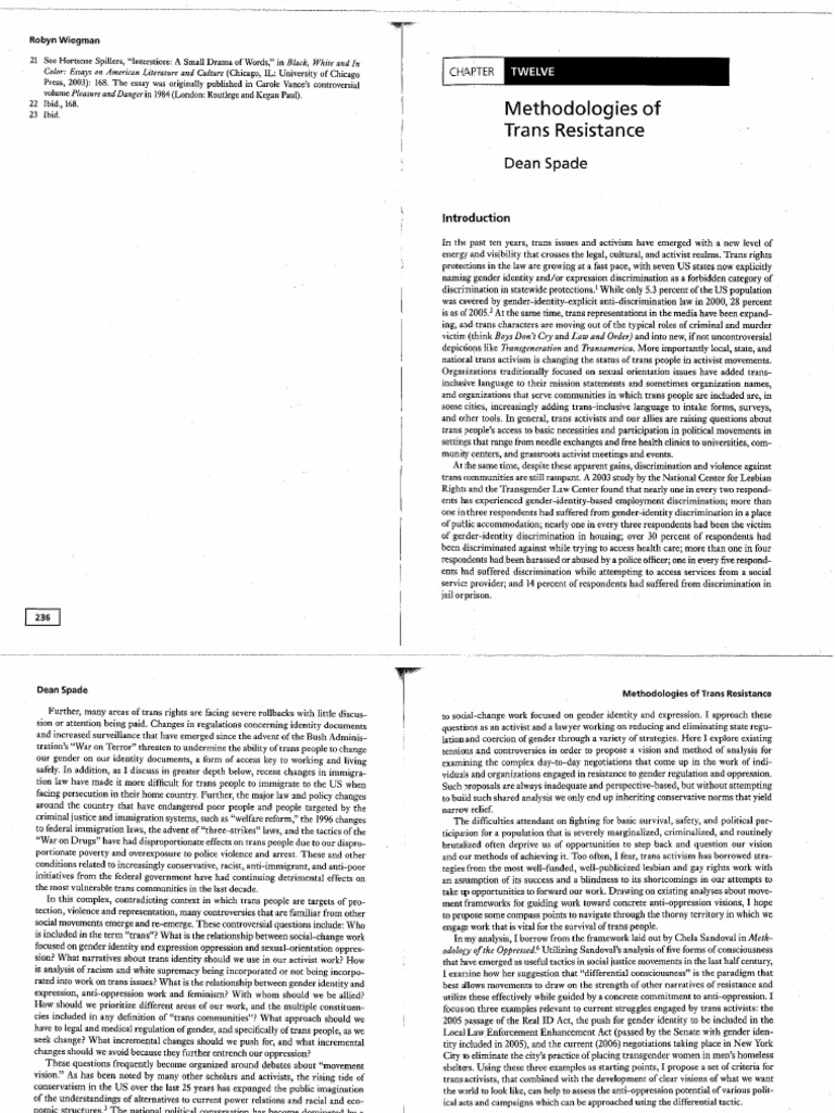 Spade Methodologies of Trans Resistance | PDF