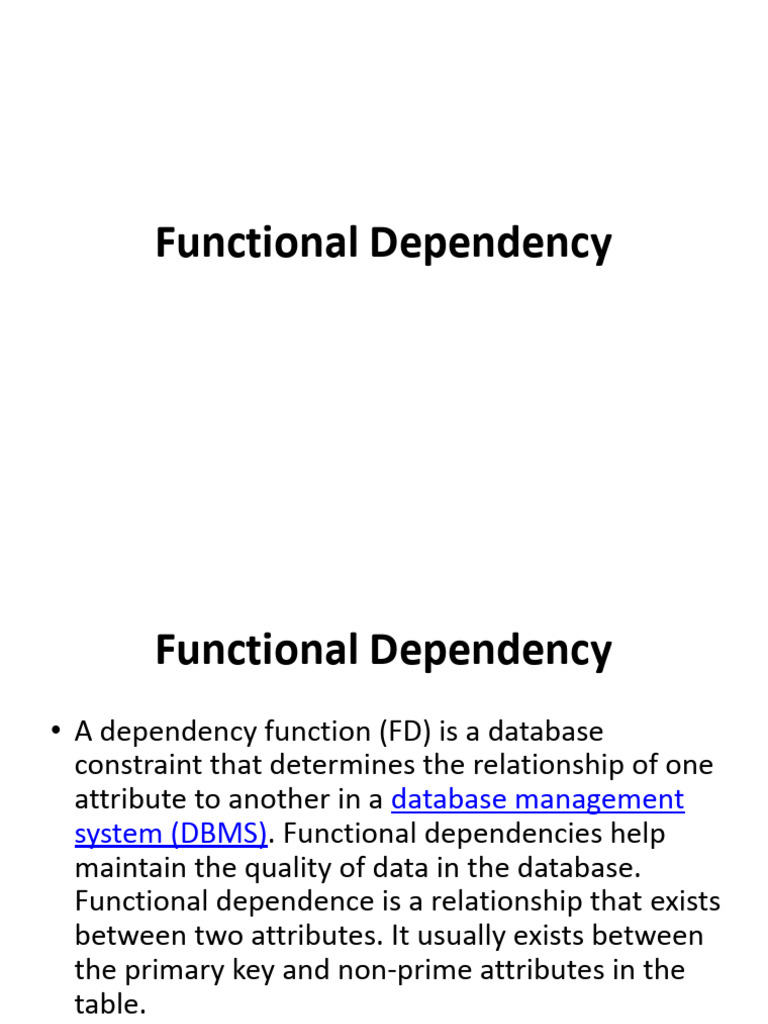 DBDM - Functional Dependency | PDF | Databases | Information Science