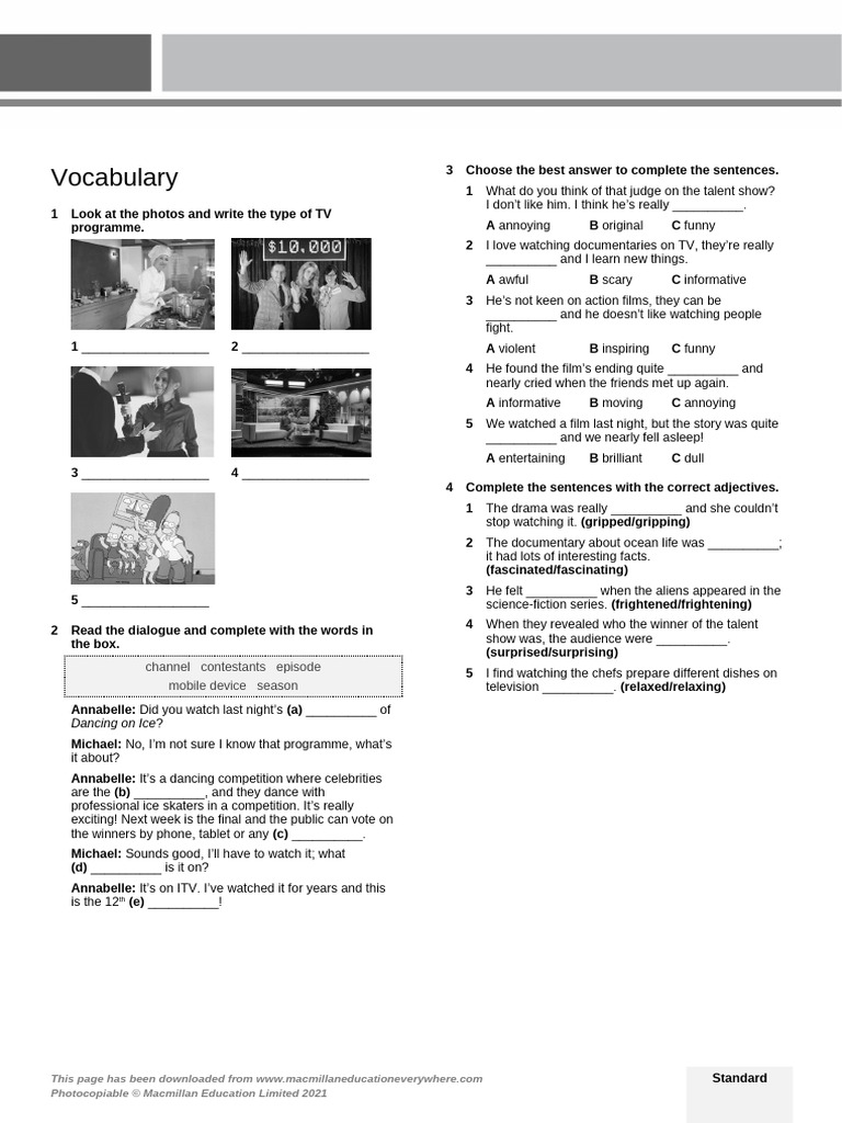 Unit 5 Worksheet | PDF