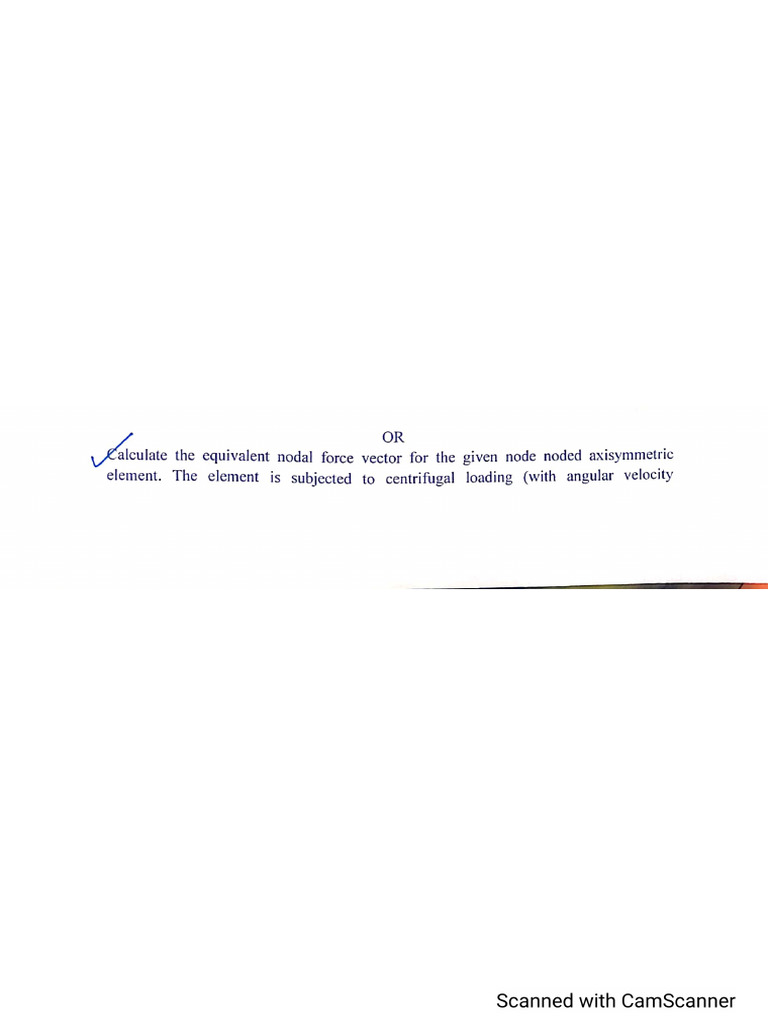 Equivalent Nodal Force Vector | PDF