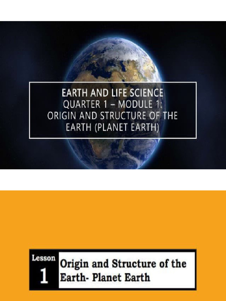 Origin and Structure of Planet Earth | PDF