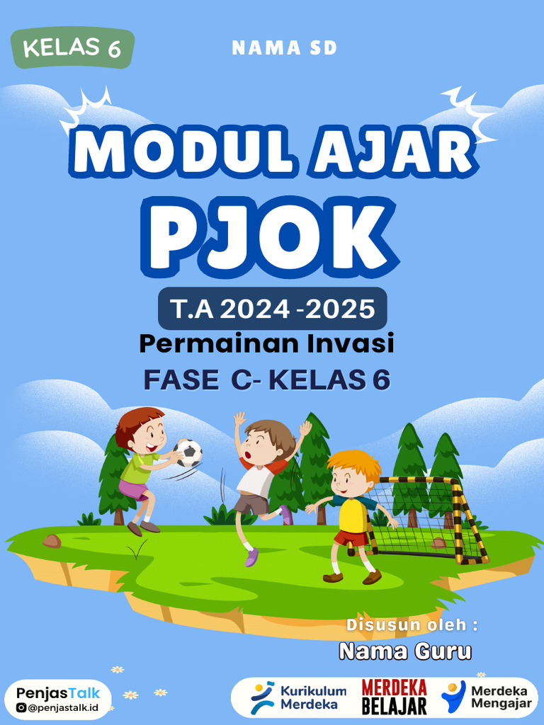 Modul Ajar - Permainan Invasi - Fase C Kelas 6 | PDF