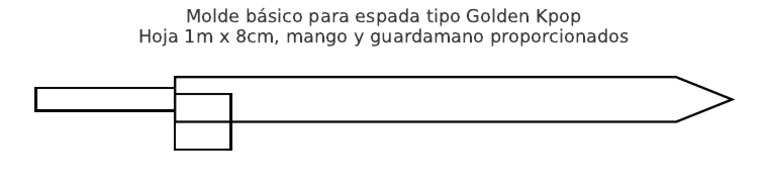 Molde Espada Golden Kpop | PDF