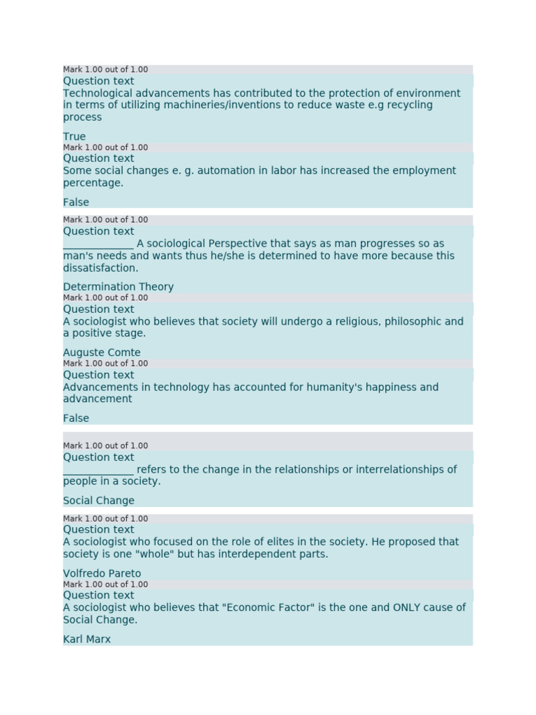 Social Change and Technology Insights | PDF | Sociology | Society