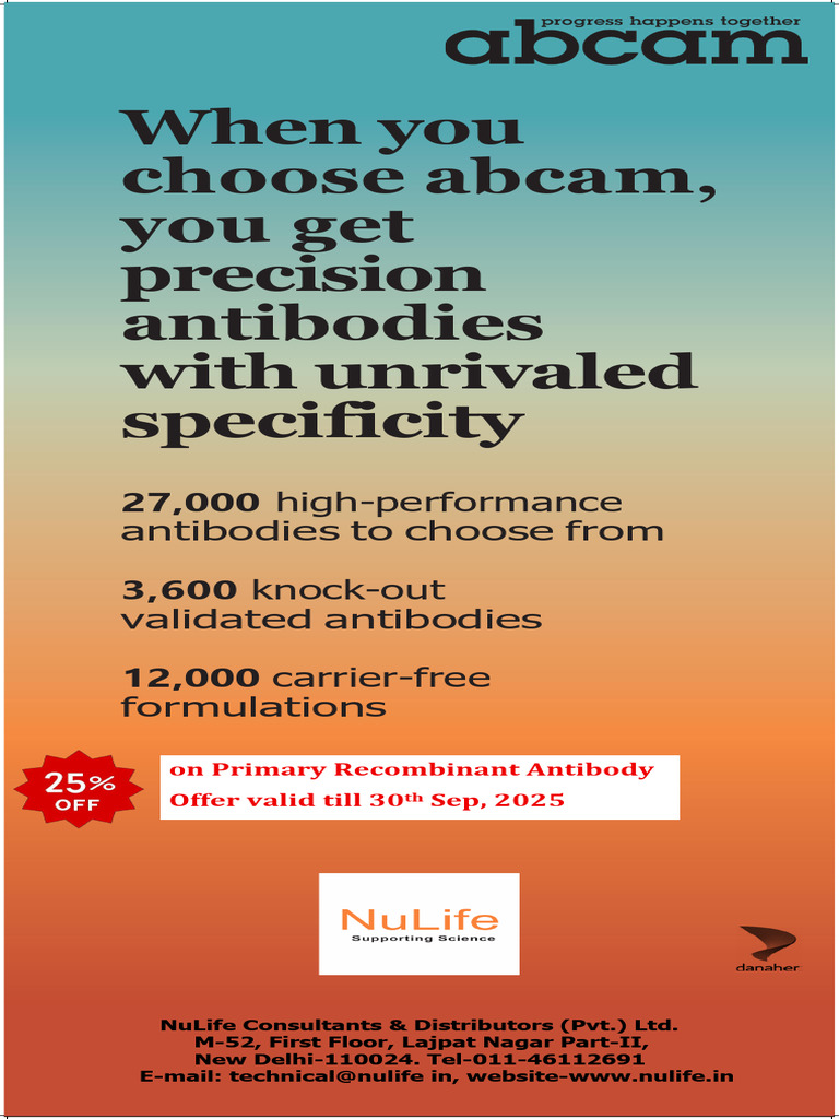Abcam Antibody Promotions Until Sep 2025 | PDF