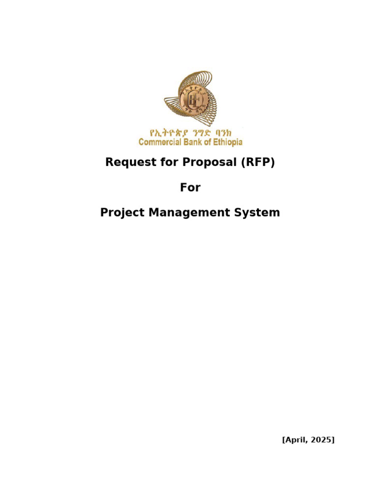 RFP - For - Project Management System April 2-2025 | PDF | Business ...