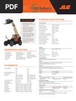 SkyTrak 12054 Specifications & Load Chart | PDF | Horsepower | Car