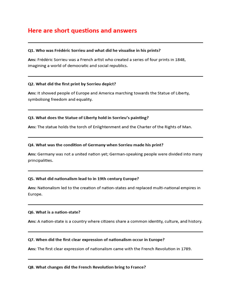 Class-10 History Ch.1 The Rise of Nationalism in Europe Short Unit-1 &2 ...
