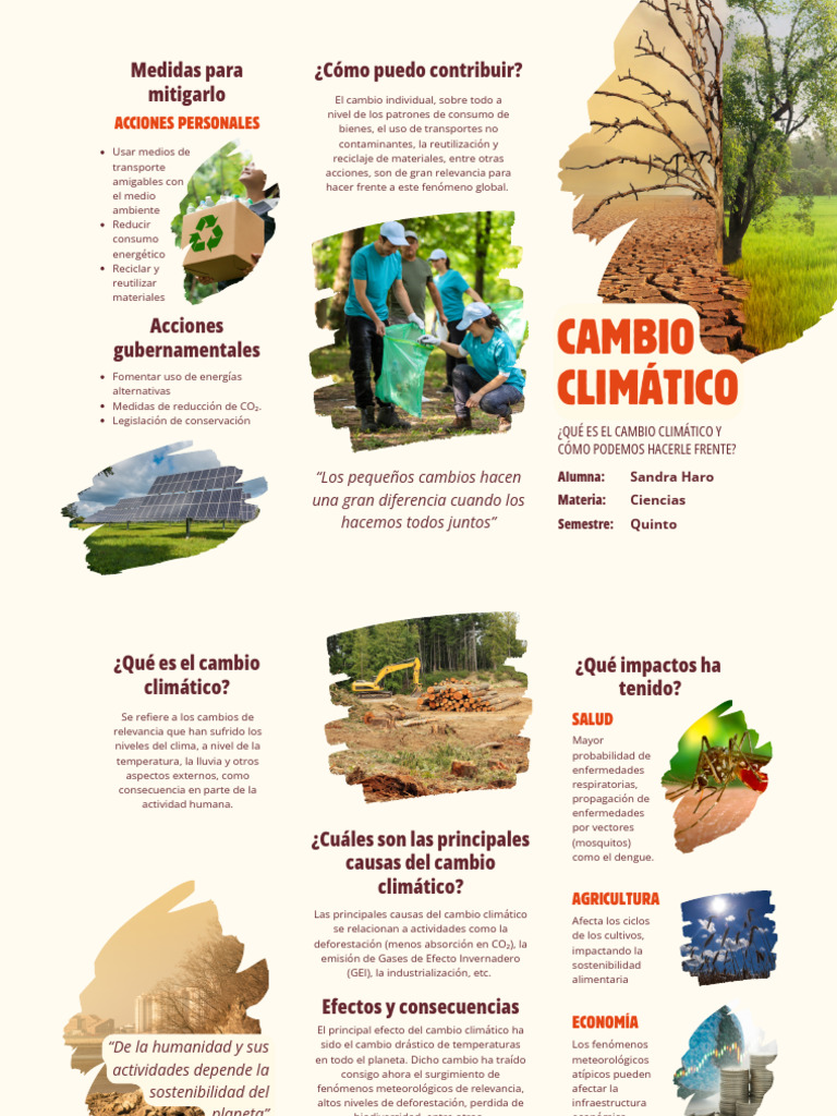 Medidas para Mitigar el Cambio Climático | PDF | Cambio climático ...