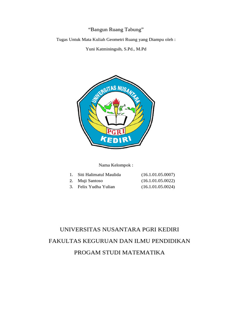 Pengenalan Bangun Ruang Tabung | PDF