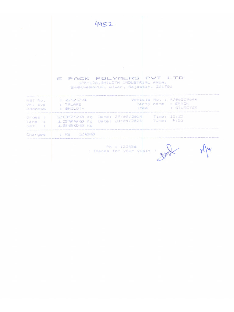Wipro 949 - Kata Parchi | PDF