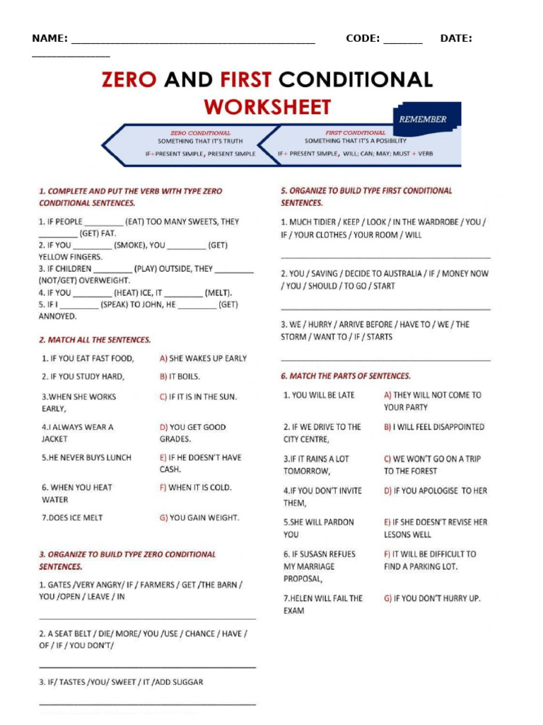 Conditionals Flash Quiz | PDF