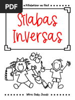 Cuadernillo Sílabas Inversas Fácil | PDF