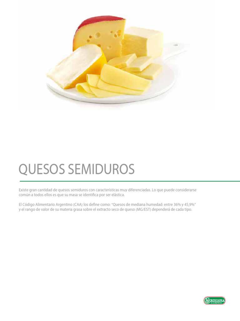 Queso S Semi Duros | PDF | Queso | Queso cheddar