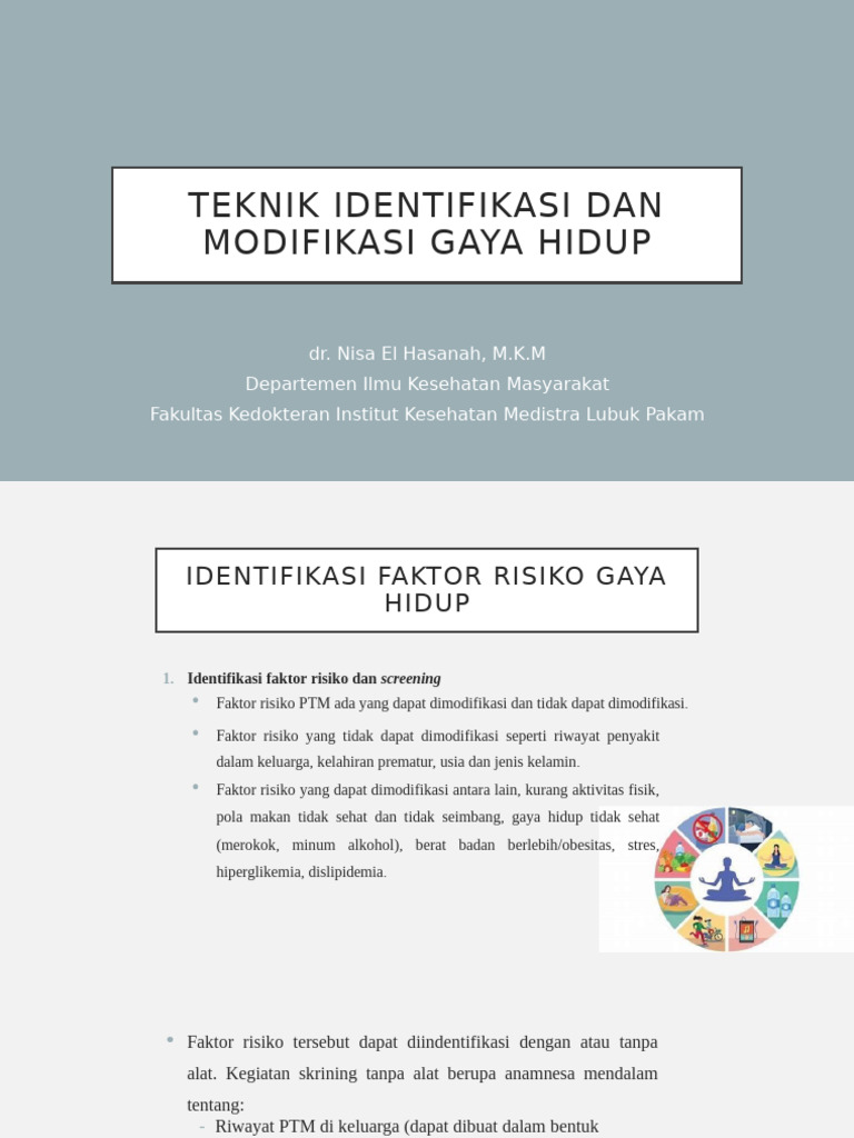 Teknik Identifikasi Dan Modifikasi Gaya Hidup | PDF