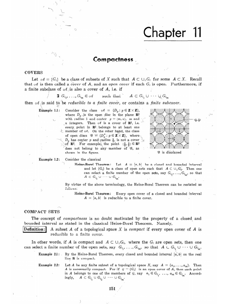 Schaums General Topology - Compactness | PDF