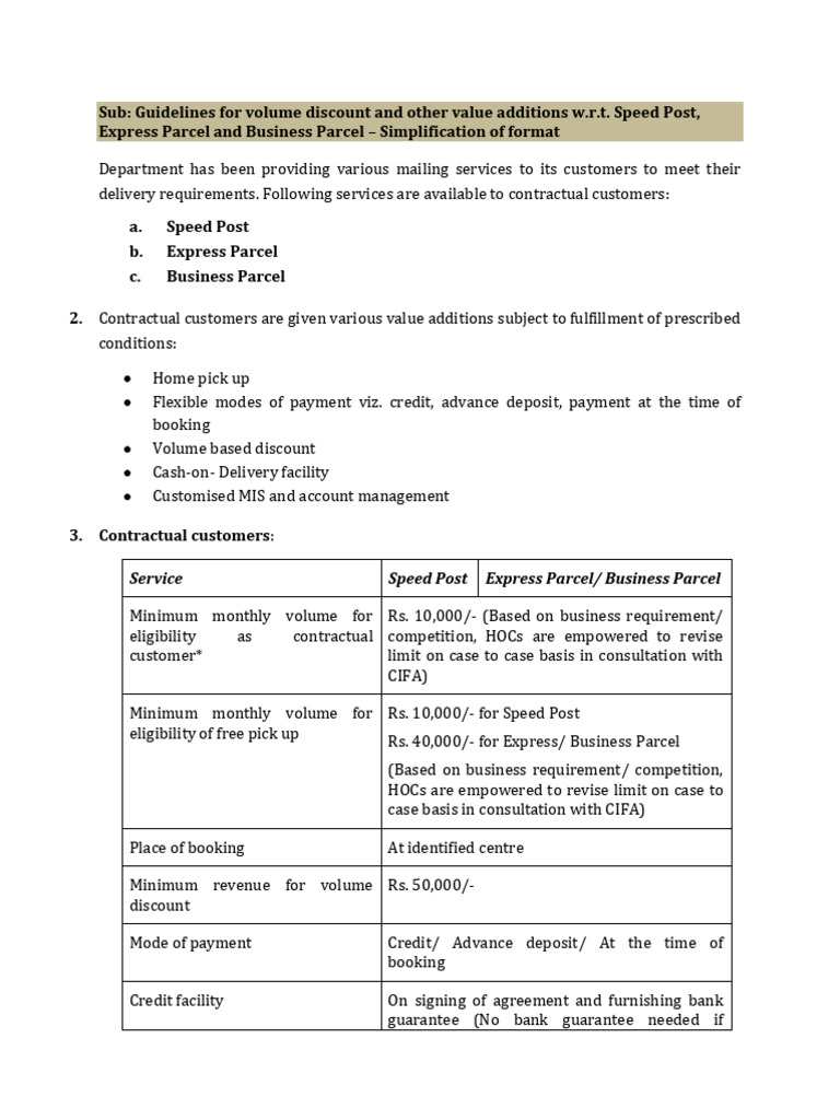 Consolidated Discount Guidelines - Final | PDF | Banks | Payments
