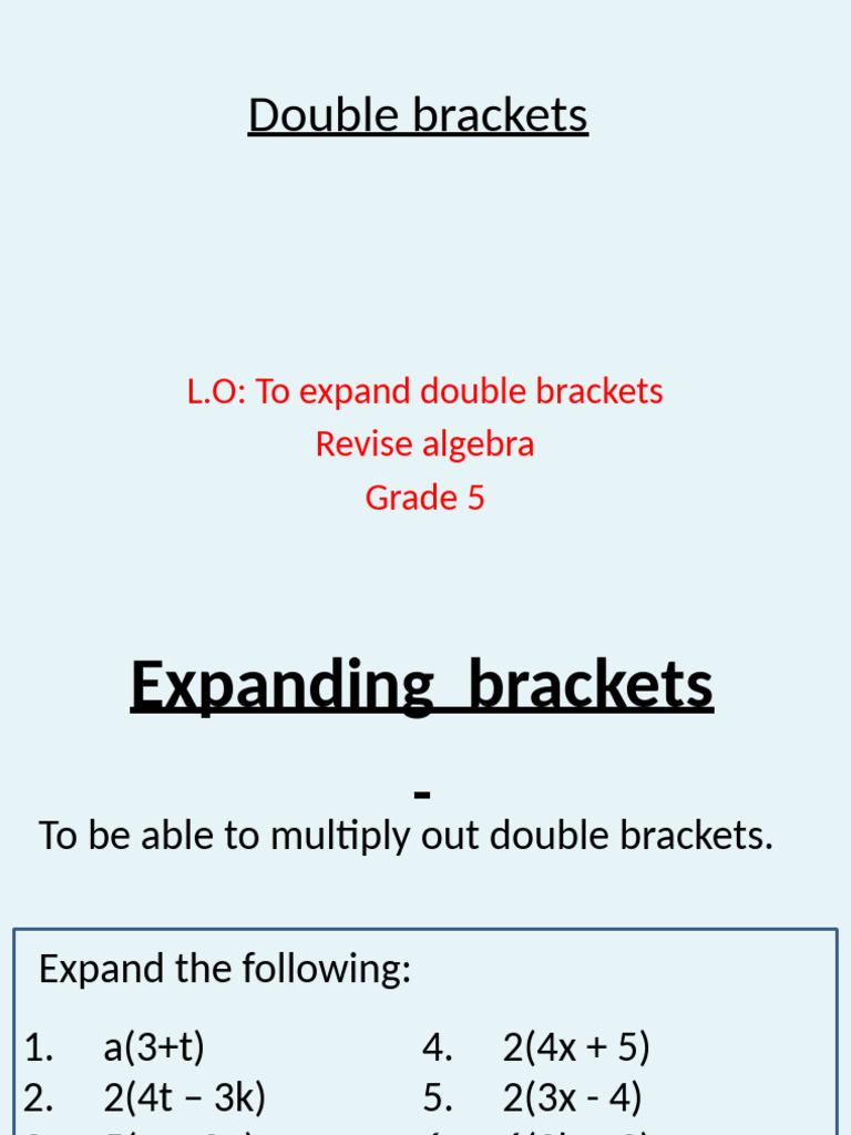 Expanding Double Brackets Guide | PDF | Chess | Chess Theory