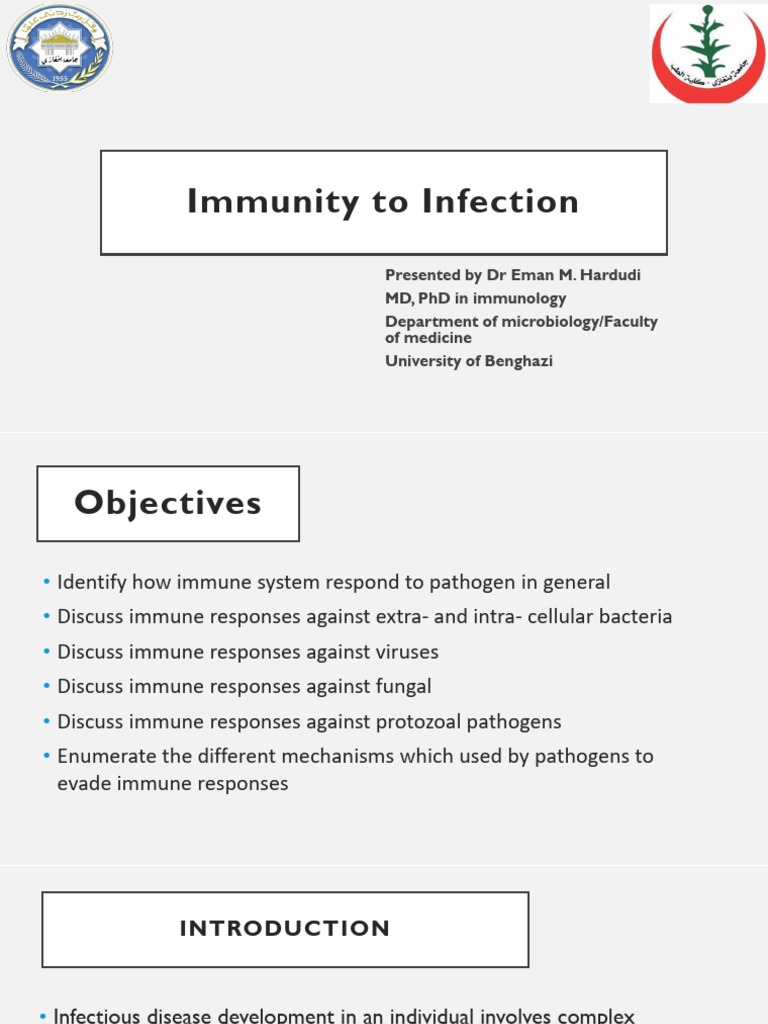 Immunity To Infection 2024-2025 | PDF | Immune System | Phagocyte