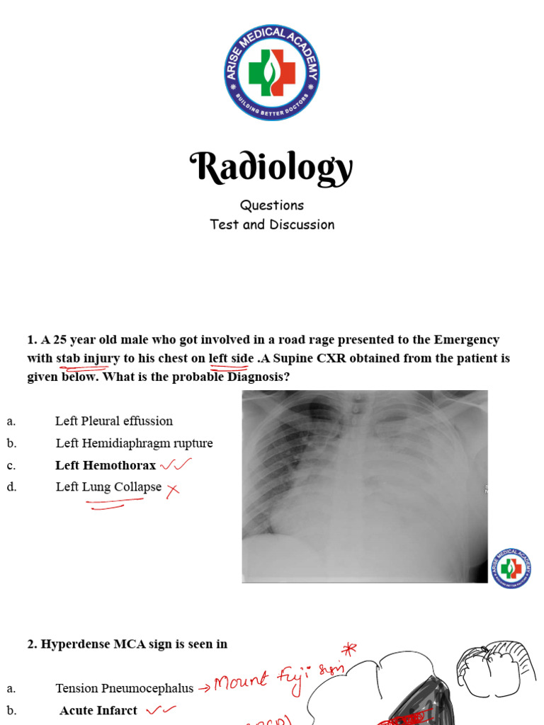 Radiology Case Studies and Diagnoses | PDF | Absorbed Dose | Clinical ...