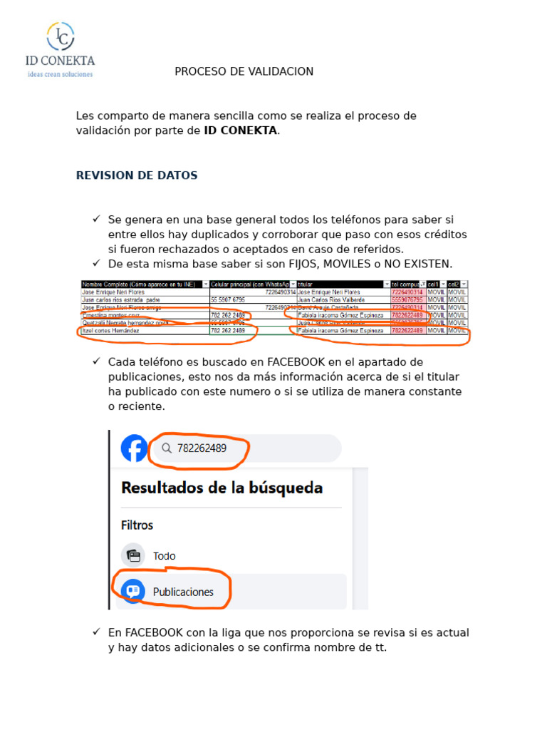 Proceso de Validacion | PDF