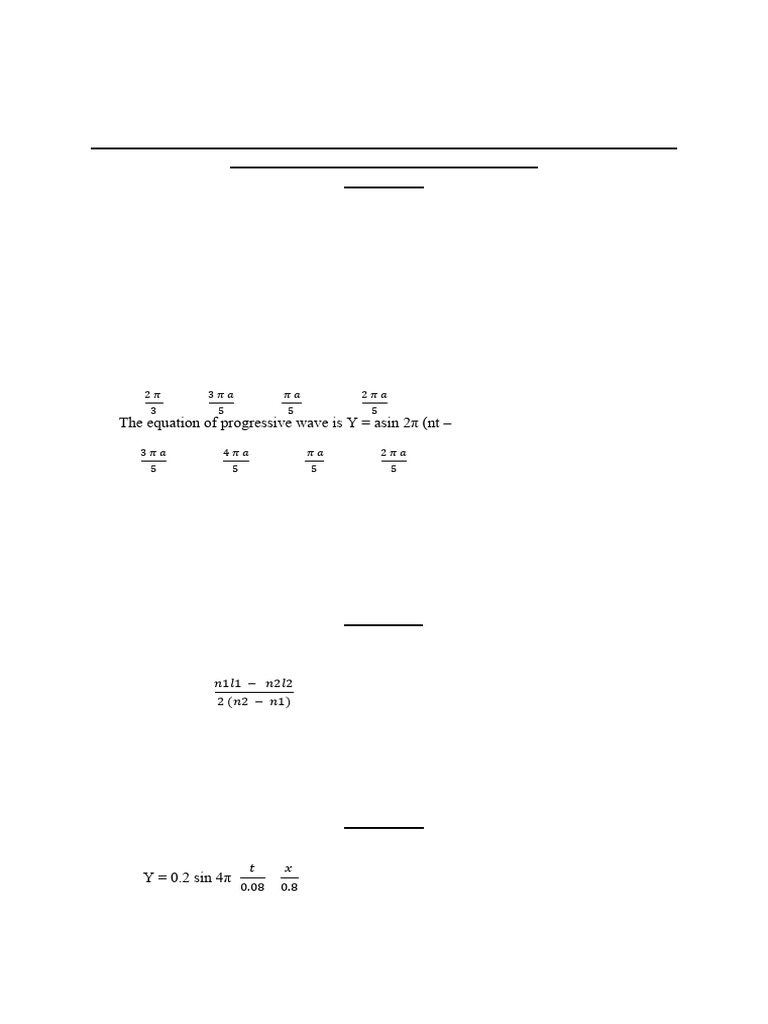 Physics Worksheet on Wave Superposition | PDF | Waves | Sound