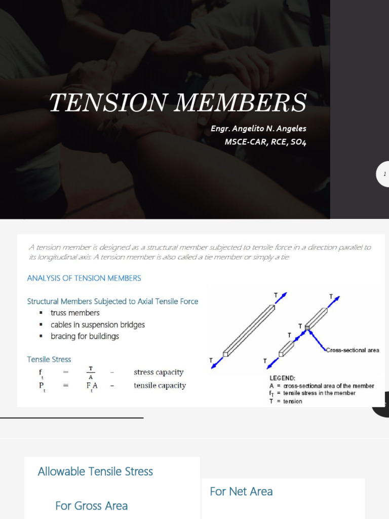 Tension Member Design Examples | PDF